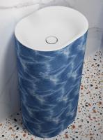 China Freestanding Pedestal Sink CPG-6622 Modern Column Basin for Bathroom Hotel Use for sale