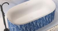 China Modern Freestanding Pedestal Bathtub 1500mm Luxury Soaking Tub CPG-8839 for sale