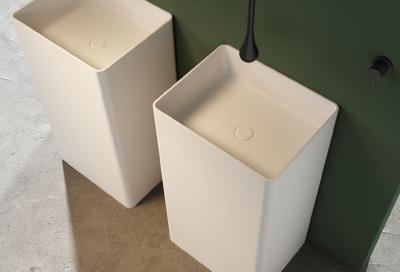 China Freestanding Pedestal Sink CPG-6618 Modern Column Basin for Bathroom Hotel Use for sale