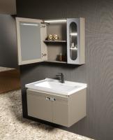 China Smart Bathroom Vanity with LED Anti-Fog Mirror & Medicine Cabinet 80cm Wall-Mounted for sale