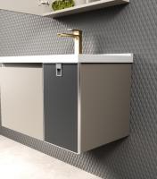 China Smart Bathroom Vanity with LED Anti-Fog Mirror & Medicine Cabinet 80cm Wall-Mounted for sale