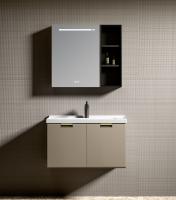 China Smart Bathroom Vanity with LED Anti-Fog Mirror & Medicine Cabinet 80cm Wall-Mounted for sale