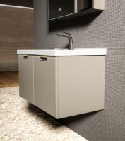 China Smart Bathroom Vanity with LED Anti-Fog Mirror & Medicine Cabinet 80cm Wall-Mounted for sale