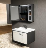 China Smart Bathroom Vanity with LED Motion Sensor Anti-Fog Mirror and Medicine Cabinet 80cm for sale