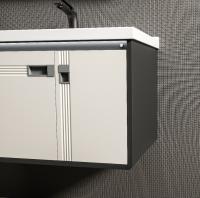 China Smart Bathroom Vanity with LED Motion Sensor Anti-Fog Mirror and Medicine Cabinet 80cm for sale