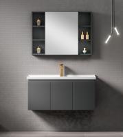 China Mocee Bathroom Vanity Cabinet with Mirror and Medicine Cabinet 100cm Wall Mounted for sale