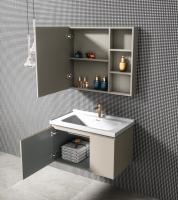 China Mocee Modern Bathroom Vanity with Mirror and Medicine Cabinet 80cm Wall Mounted for sale