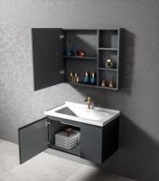 China Mocee Modern Bathroom Vanity with Mirror and Medicine Cabinet 80cm Wall Mounted Storage for sale