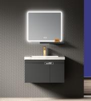 China Smart Bathroom Vanity with LED Anti-Fog Mirror and Medicine Cabinet 80cm for sale