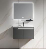 China Smart Bathroom Vanity with LED Motion Sensor Anti-Fog Mirror 80cm Wall Mounted Medicine Cabinet for sale