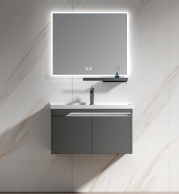 China Smart Bathroom Vanity with LED Motion Sensor Anti-Fog Mirror 80cm Wall Mounted Medicine Cabinet for sale