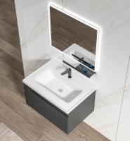 China Smart Bathroom Vanity with LED Motion Sensor Anti-Fog Mirror 80cm Wall Mounted Medicine Cabinet for sale