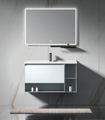 China Smart Bathroom Vanity with LED Anti-Fog Mirror and Medicine Cabinet 60cm for sale
