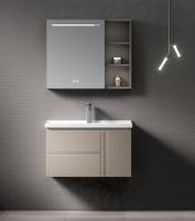 China Smart Bathroom Vanity 80cm with LED Anti-Fog Mirror and Medicine Cabinet KF2001-80 for sale