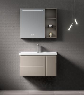 China Smart Bathroom Vanity 80cm with LED Anti-Fog Mirror and Medicine Cabinet KF2001-80 for sale