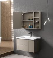 China Smart Bathroom Vanity 80cm with LED Anti-Fog Mirror and Medicine Cabinet KF2001-80 for sale