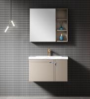 China Mocee Modern Bathroom Vanity with Mirror and Medicine Cabinet 80cm Wall Mounted for sale