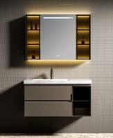 China Smart Bathroom Vanity with LED Anti-Fog Mirror and Medicine Cabinet 60cm for sale