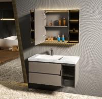 China Smart Bathroom Vanity with LED Anti-Fog Mirror and Medicine Cabinet 60cm for sale