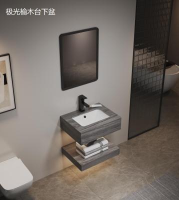 China Mocee Sintered Stone Bathroom Vanity 500x400mm with LED Mirror and Storage Cabinet for sale