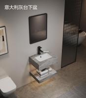 China Mocee Sintered Stone Bathroom Vanity 500x400mm with LED Mirror and Storage Cabinet for sale
