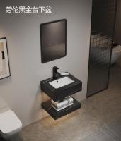 China Mocee Sintered Stone Bathroom Vanity 500x400mm with LED Mirror and Storage Cabinet for sale
