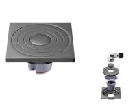 China Stainless Steel Anti-Odor Floor Drain for Washing Machine 2 inch Square Drain for sale