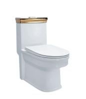 China Mocee One-Piece Wash Down Toilet 780x380x750mm Standard Gravity Flush Siphon-less Floor-Mounted for sale