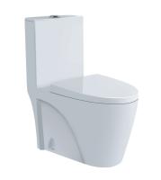 China Mocee Wash Down One-Piece Toilet 780x385x700mm Siphon-less Gravity Flush Floor-Mounted for sale