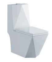 China Mocee Wash Down One-Piece Toilet 680x370x835mm Gravity Flush Siphon-less Floor-Mounted for sale