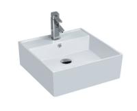 China Ceramic Vessel Sink 16 Inch Art Basin Above Counter Bathroom Vanity Vitreous China for sale