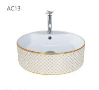 China Mocee Ceramic Vessel Sink Art Basin for Bathroom Vanity 16x16x6 inch White for sale