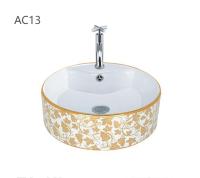 China Mocee Ceramic Vessel Sink Art Basin for Bathroom Vanity 16x16x6 inch White for sale