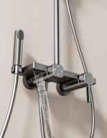 China Gun Grey Four-Function Deluxe Knob Shower Set – Space Aluminum Construction - 3076 for sale
