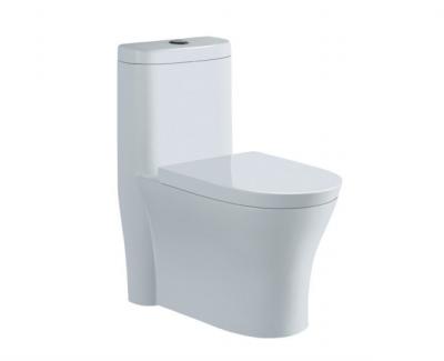 China Mocee Siphonic Washdown One-Piece Toilet Floor-Mounted Ceramic 690x380x760mm S-Trap 300mm for sale