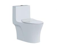 China Mocee Siphonic One-Piece Toilet Floor-Mounted Ceramic 700x365x715mm S-Trap 300mm 400mm for sale