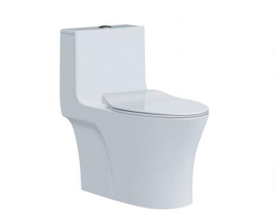 China Mocee Siphonic One-Piece Toilet Floor-Mounted Ceramic 700x365x715mm S-Trap 300mm 400mm for sale