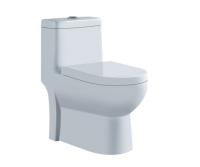 China Mocee Siphonic Washdown One-Piece Toilet Floor-Mounted Ceramic 670x360x700mm S-Trap 300mm for sale