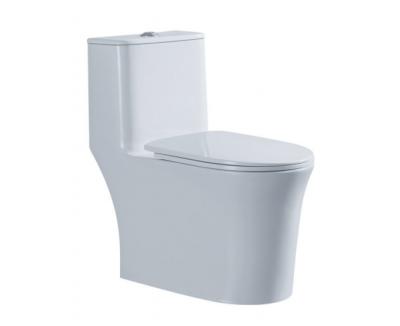 China Mocee Siphonic One-Piece Toilet 700x410x770mm Floor-Mounted Ceramic S-Trap 300mm 400mm for sale