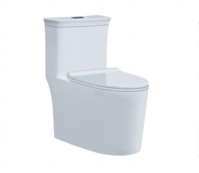 China Mocee Siphonic One-Piece Toilet 715x420x740mm Floor-Mounted Ceramic S-Trap 300mm 400mm for sale