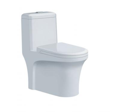 China Eddy One-Piece Toilet 650x360x740mm Vortex Flush Floor-Mounted Ceramic S-Trap 300mm 400mm for sale
