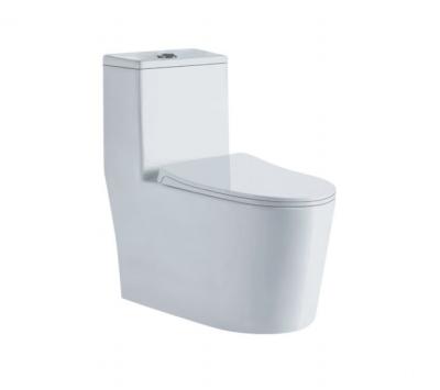 China Mocee Siphonic One-Piece Toilet 700x370x735mm Floor-Mounted Ceramic S-Trap 300mm 400mm for sale