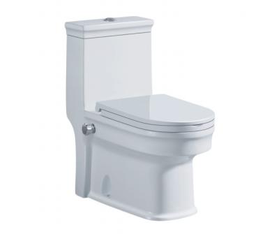 China Mocee Washdown One-Piece Toilet Floor Mounted Ceramic 780x380x750mm Dual Trap for sale