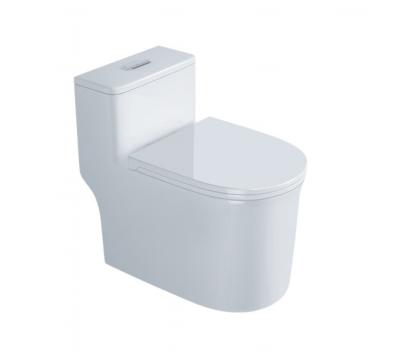 China Mocee Siphonic One-Piece Toilet 690x395x630mm Floor-Mounted Ceramic Toilet with 300mm or 400mm S-Trap for sale