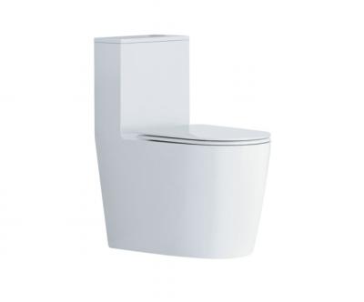 China Eddy One-Piece Toilet 650x370x740mm Vortex Flush Floor-Mounted Ceramic Toilet S-Trap 300mm 400mm for sale