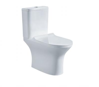 China Mocee E6007 Washdown Two-Piece Toilet Floor-Mounted Ceramic 670x360x795mm S-Trap 250mm for sale