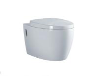 China Mocee Wall Hung Toilet 570x380x440mm P-trap 180mm Modern Space Saving Ceramic for sale