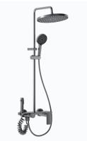 China Aluminum Shower Set 3006A Lead-Free Rainfall Shower with Air Injection Technology for sale