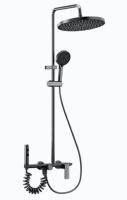 China Aluminum Shower Set 3030 Lead-Free Rainfall Shower with Air Injection Technology 8 Inch for sale