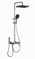China Mocee 3076 Aluminum Shower Set Lead-Free Air Injection Rainfall Shower 8 Inch for sale